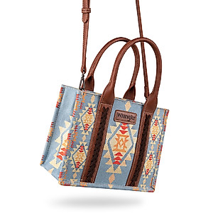 Wrangler Tote Bag for Women Western Shoulder Purses Boho Aztec Satchel Hobo Handbags WG2202-8120BR