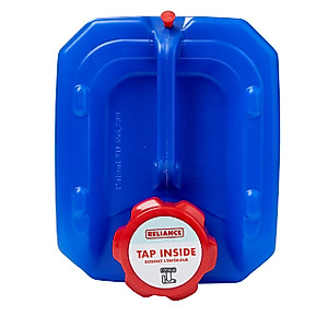Reliance Products Aqua-Pak 2.5 Gallon Rigid Water Container Blue, 9.3 Inch x 7.5 Inch x 12.0 Inch