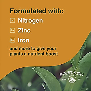 Farmer’s Secret - Soil Revitalizer - Build a Plant-Friendly Foundation - Increase Soil Moisture Retention, Nutrient Availability - 32 Ounces (32oz)