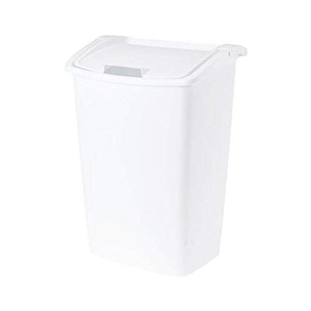 Rubbermaid FG280300BISQU Dual-Action Swing Lid Trash Can for Home, Kitchen, and Bathroom Garbage, 11.3 Gallon, Off-White Bisque, 45-quart, Tan