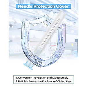 23G 5/8 Inch Needle Luer Lock Industrial Accessories, 100Pcs Individual Package Lab Tools for Refilling Liquid, Inks, Plant and Crafts