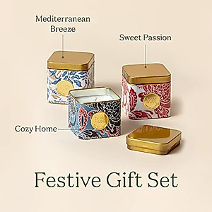 LA JOLIE MUSE Candle Set of 3, Mothers Day Gifts, Natural Soy Candles Gifts for Women, Luxury Scented Candle Set 11.64 oz (3.88oz x 3)