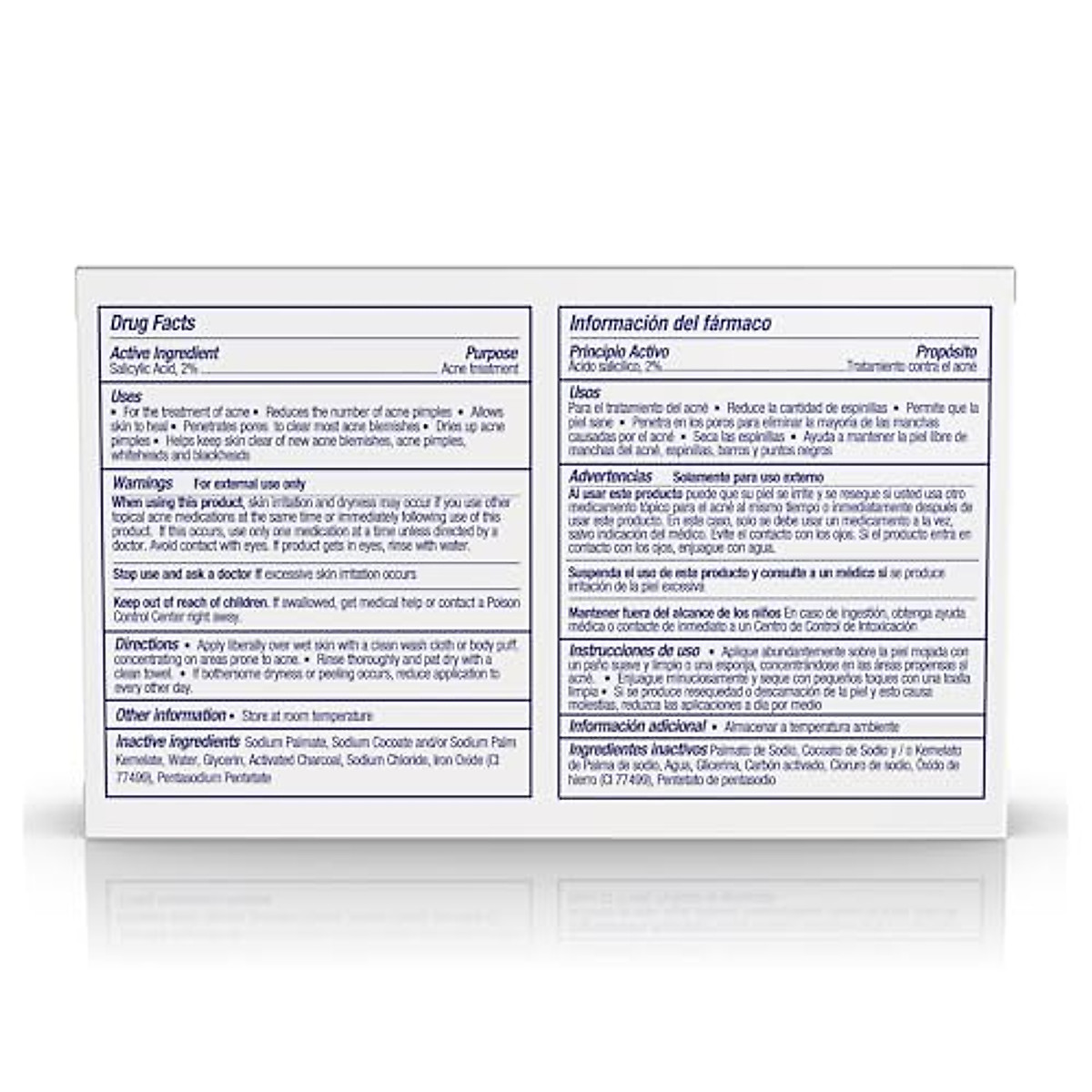 Asepxia with Activated Charcoal Purifying Effect Acne Treatment Bar Soap with Salicylic Acid, 4 Ounce