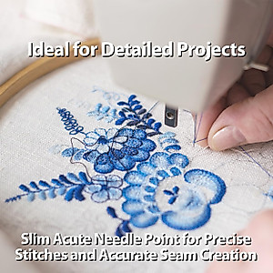 SCHMETZ Microtex Sharp Sewing Machine Needles - Quilting & Topstitching Supplies, Size 80/12, 5-Needle Card, Pack of 5