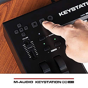M-Audio Keystation 88 MK3 – 88 Key Semi Weighted MIDI Keyboard Controller for Complete Command of Virtual Synthesizers and DAW parameters