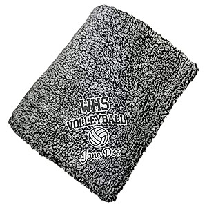The Crafty Engineer Personalized Volleyball Blanket Embroidered Senior Blanket