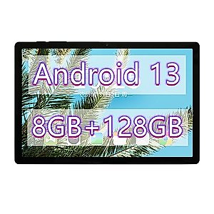 sincoole 10.5 inch Android 13 Tablet,RAM/ROM 8GB+128GB,Octa-Core Processor, 7000mAh Battery, 1200x1920 IPS HD Touchscreen 5MP+13MP Camera, 4G,Bluetooth,WiFi