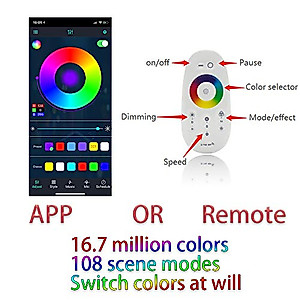 Latest LED Floor Lamp, Modern Bedroom RGB Color Changing Corner Light Minimal Vertical LED Standing Floor Lamp, Remote APP Control and Remote Control Switch Colors Floor Lamp at Will