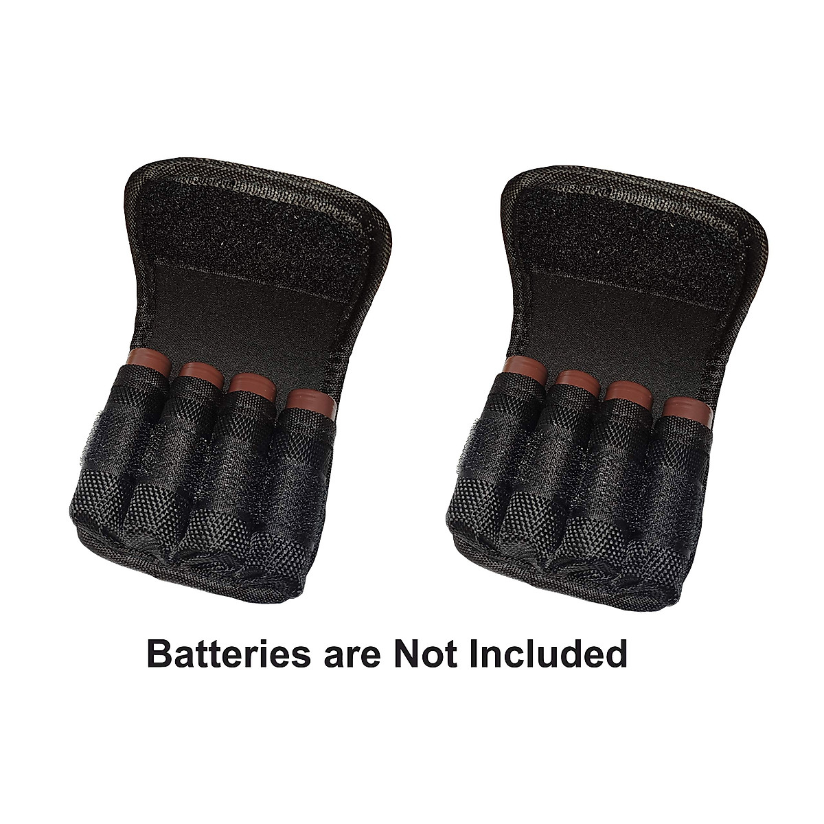 2 Pcs of Aplus Nylon Carrying Case Pouch Holder Bag Storage Organizer for 4 x 18650 Battery with Belt Holster (Batteries NOT Included)