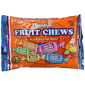 Tootsie Fruit Rolls, Assorted Fruity Flavored, 0.81 lb