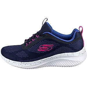 Skechers Sport Women's Women's New Horizon Sneaker, NVPK=Navy/Hot Pink, 9.5