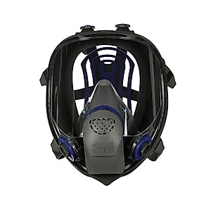 3M Ultimate FX Full Facepiece Reusable Respirator, FF-403, NIOSH, ANSI, Six-Strap Harness for a Secure Comfortable Fit, Cool Flow Valve, Passive Speaking Diaphragm, Large