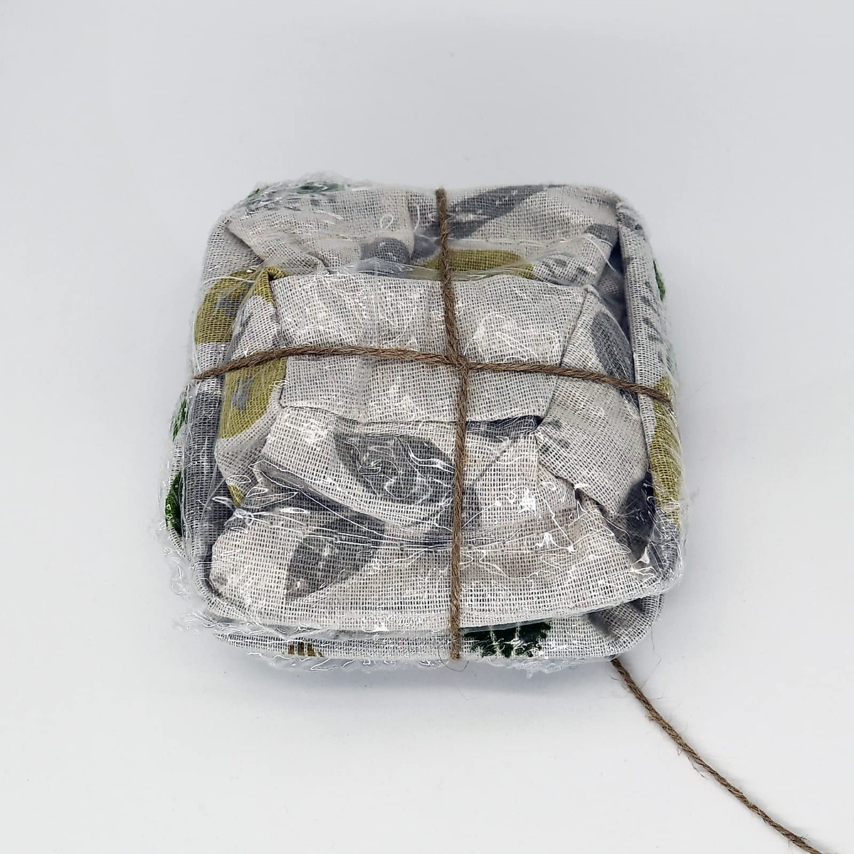 Desktop Waterproof Mini Canvas Storage Basket Bins Organizer Makeup Sundries Storage Box for Brush Pen Lipstick Hair ring Holder Drawer divider (A combination)