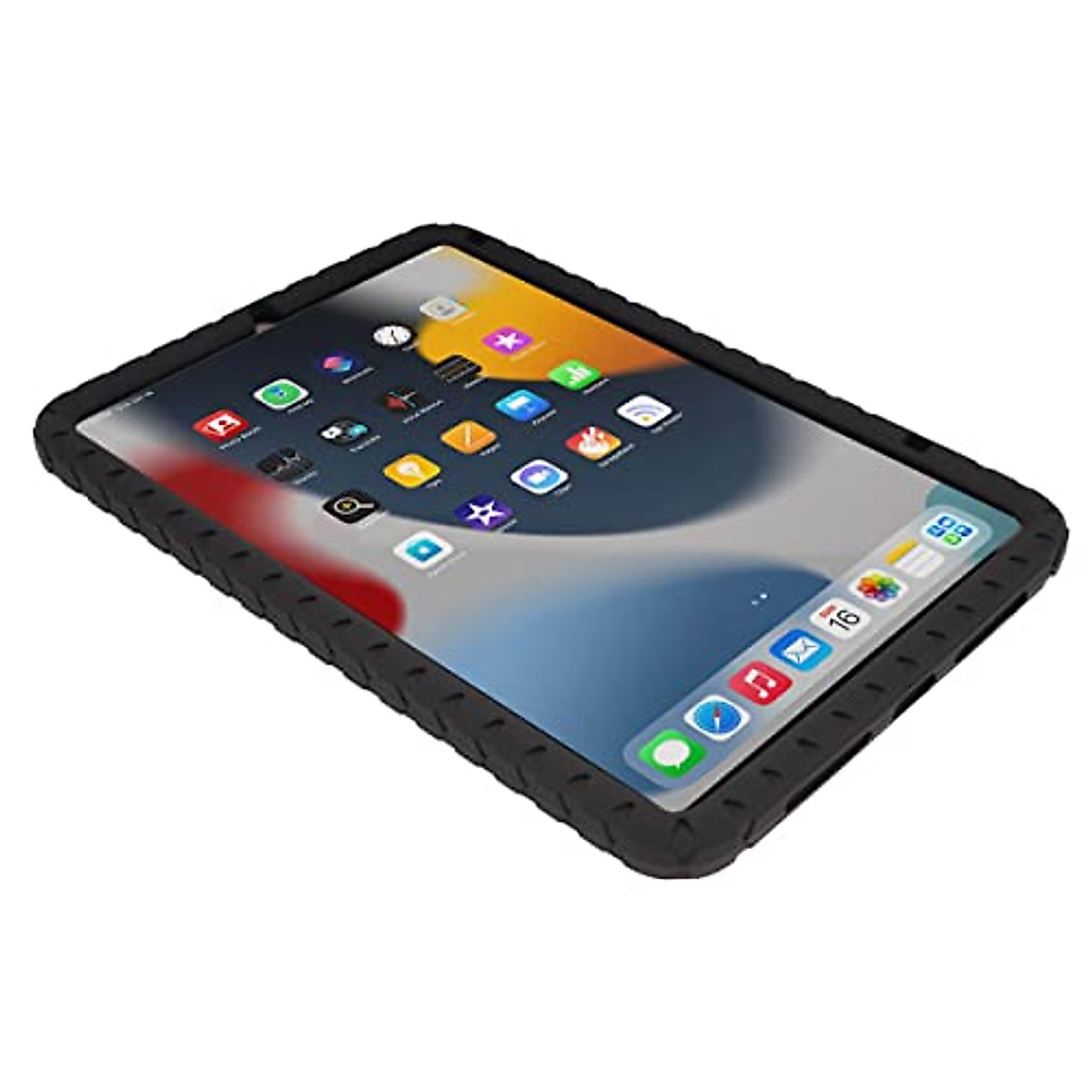 Veamor iPad Mini 6 Case Cover, Anti Slip Silicone Flexible Rubber Protective Bumper for Apple iPad Mini 6th Gen 8.3 Inch 2021, Kids Friendly/Drop Proof/Shockproof (Black)