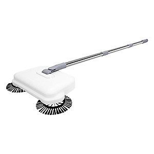 WOQLIBE Hand Push FLooer Sweeper Broom 360° Rotating Hand Push Floor Vacuum Cleaner Long Handle Carpet Sweeper Handheld Broom