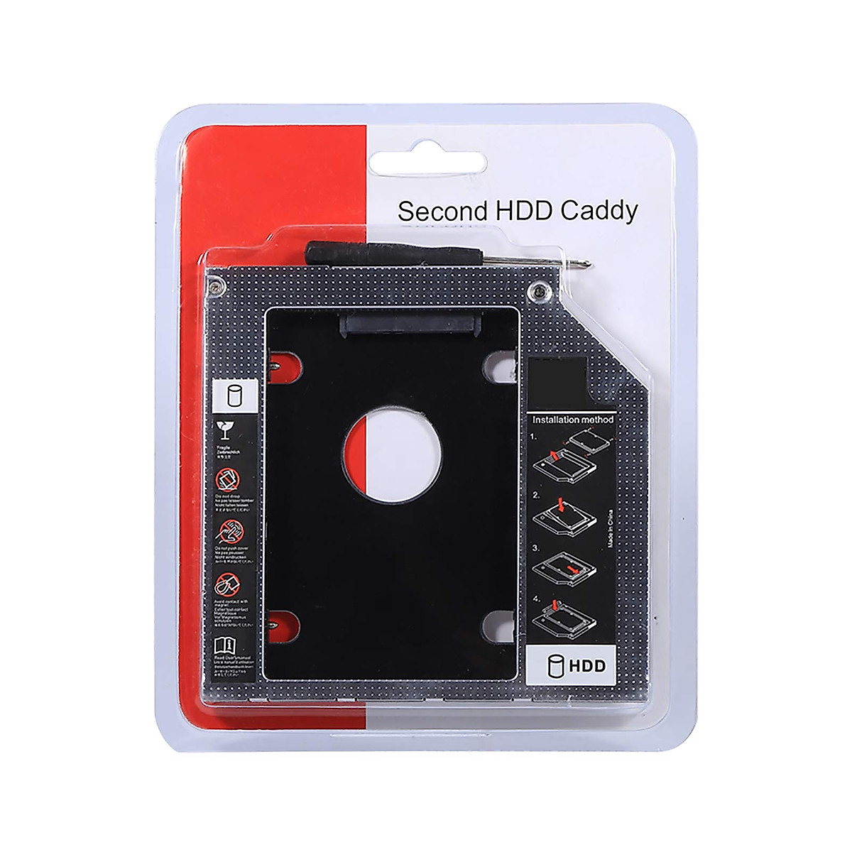 Liyeehao HDD Caddy, Aluminum Absorb Noise HDD SSD Adapter, for -I -Ii