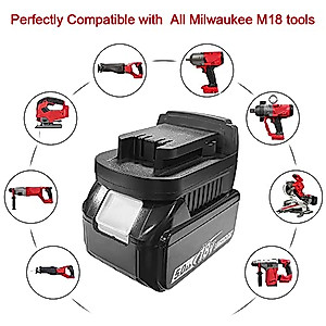 ZLWAWAOL MT18ML Battery Adapter Compatible for Makita 18V Lithium-ion Battery Convert to Milwaukee M18 18V Lithium-ion Battery Compatible for Milwaukee 18V Cordless Power Tools