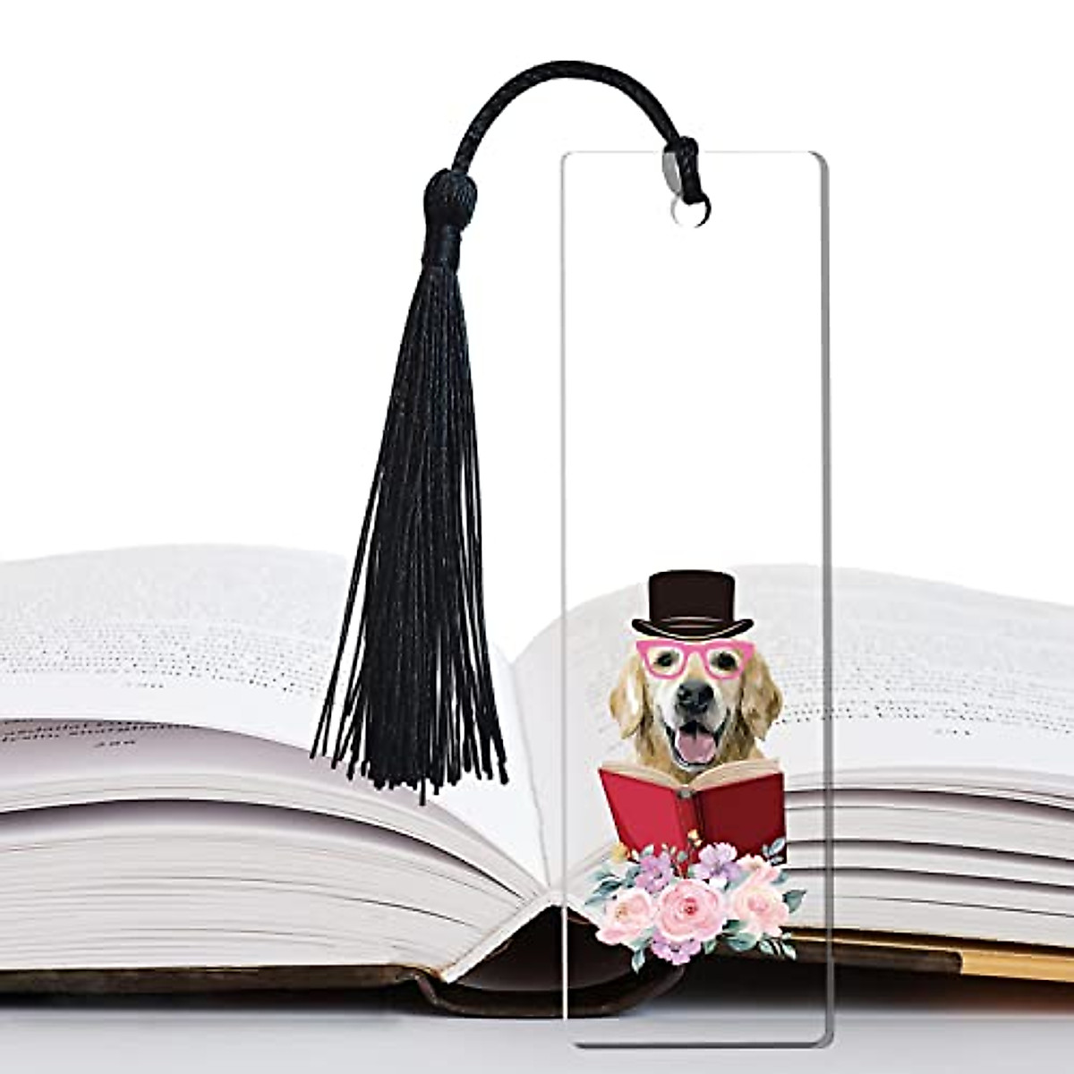 Golden Retriever Dog Book Markers for Women Inspirational, Funny Golden Retriever Dog Bookmark, for Golden Retriever Dog Lover Owner Girl, Bookworm Friends Sister Female Gifts