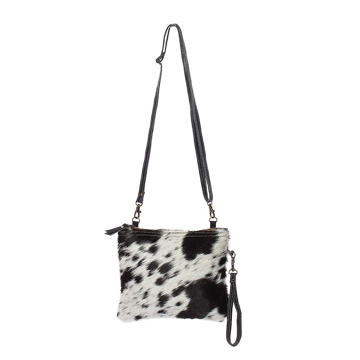 Myra Bag White & Black Cowhide Shade Bag S-1172