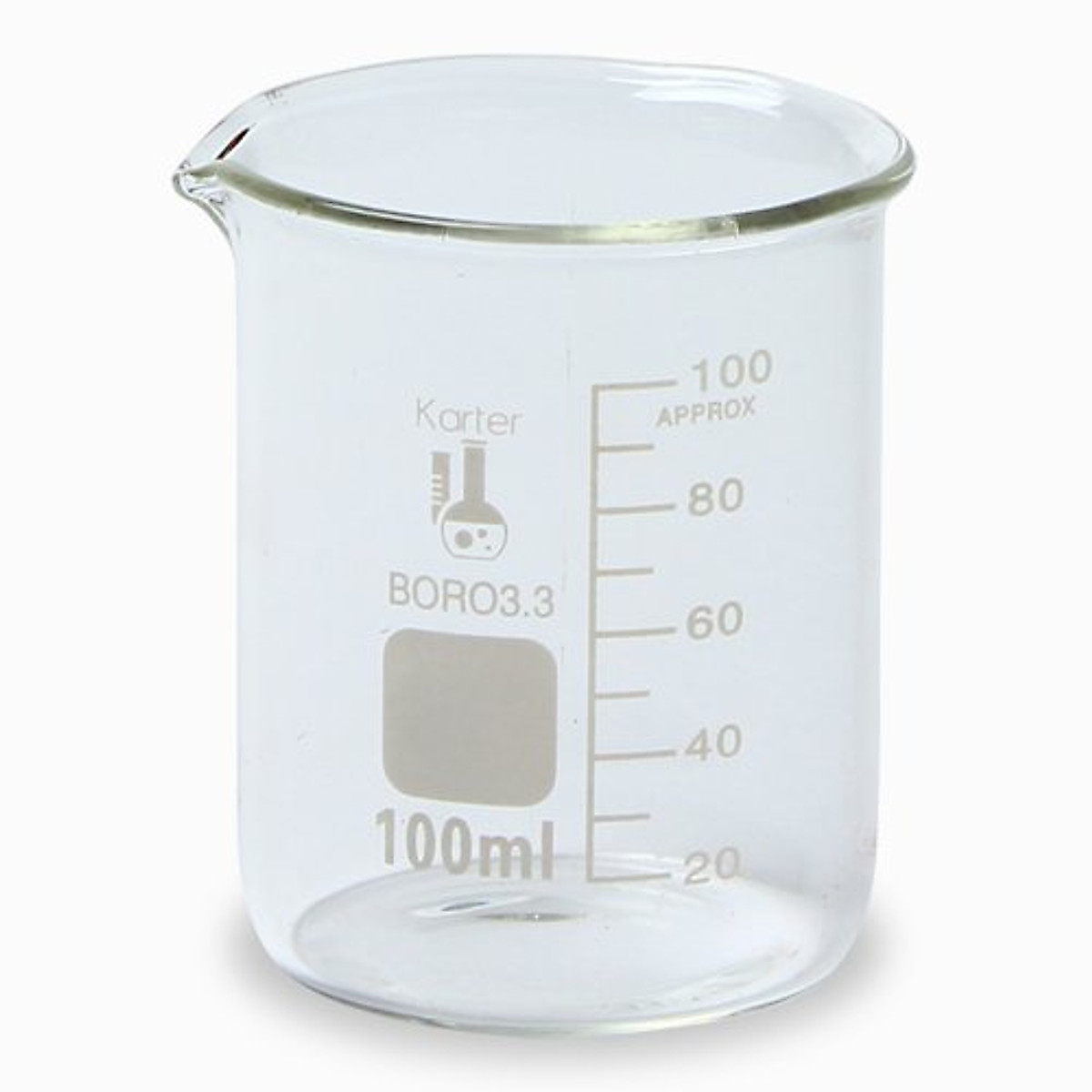 Beaker Low Form Glass Graduated 100ml