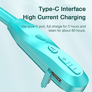 Nepartak 200-Hour Playtime Neckband Bluetooth Earphones, Hi-Fi Sound, Comfortable Fit, Perfect for Sports & Commuting