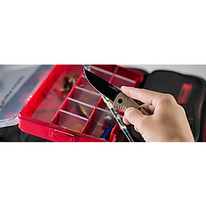 SOG ADVENTURER LB/3.5" BLADE/5CR15MOV/FDE + BLK/BLISTER PACK