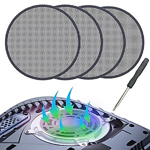 ACIDALIE PS5 fan dust filter-with 4PCS breathable ventilation dust filter- Comes with T8 screwdriver tool