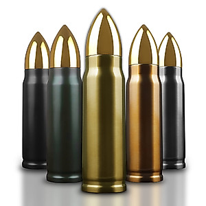 Goetland 304 Stainless Steel 17 oz 500 ml Bullet Tumbler Water Bottle Vacuum Insulated Cup Travel Mug Flasks No logo Gold