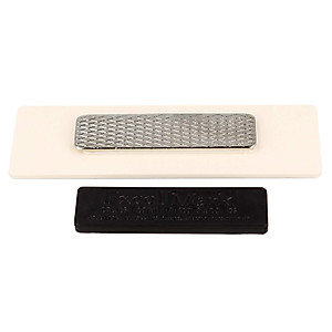 ExcelMark Blank Name Tag/Badge with Magnetic Backing - 1" x 3" (25 Pack - Black)