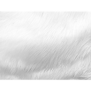 The Fabric Exchange LONGFUR-White-BTY