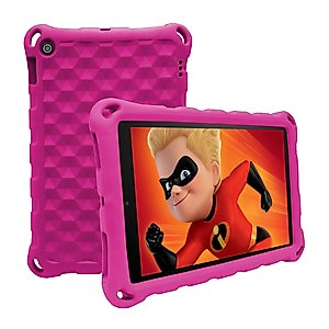 All-New Tablet 7 2019 Case,Tablet 7 Case for Kids,ANTIKE Light Weight [Kids and Adult Friendly] Anti-Slip Shock-Absorption Tablets Cover for 7 Inch Tablet.Incompatible with iPad Samsung.Rose