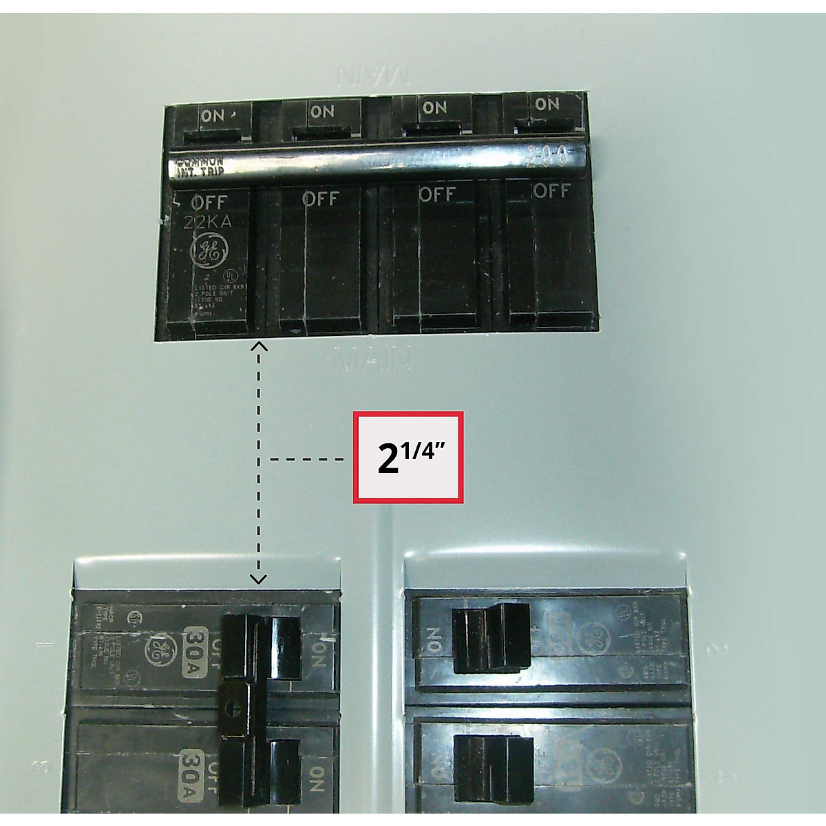 GE-200HDA GE General Electric Generator Interlock Kit for Verticle Main 150 or 200 amp Panel