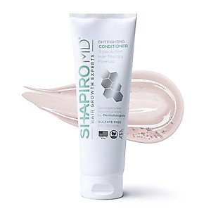 Hair Loss Conditioner | DHT Fighting Vegan Formula for Thinning Hair Developed by Dermatologists | Experience Healthier, Fuller and Thicker Looking Hair - Shapiro MD | 1-Month Supply