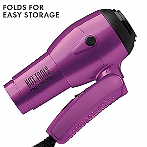 Hot Tools Pro Artist 1875W Ionic Compact Hair Dryer | Lightweight, Perfect for Travel
