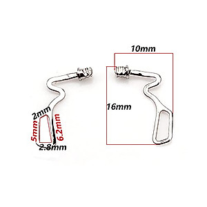 Eyeglass Repair Kit Eyeglass Nose Pads Arm Anti-Slip Soft Silicone for Glasses Eyeglasses Sunglasses (Eyeglass Nose Pad Arm)