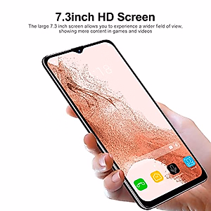 ASHATA Smartphone,S22 Ultra Cell Phone with 6.6in HD Screen,Dual Cards Dual Standby 16GB Mobile Phone,6800mAh Battery Capacity,110 240V