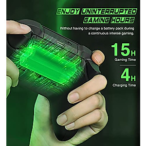 Charger for Rechargeable Xbox One Controller Battery Pack with 4x2550mAh Batteries for Xbox Series X|S/Xbox One, Battery Charger Station for Wireless Xbox One S/Xbox One X/Xbox One Elite Controllers