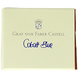 GRAF von Faber-Castell Ink Cartridges, Box of 6, Cobalt Blue (FC141101)