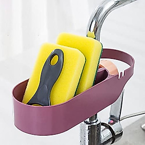 gofidin 2PCS Soap Sponge Drain Rack Accessories Tool Soap Sponge Holder Kitchen Sinks Organizer Sink Accessories Storage Basket Kitchen Organizer