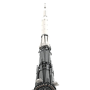 Soviet N1 Moon Rocket Building Kit; SLS Super Heavy-Lift Launch Vehicle N1 Building Set, Saturn V Rocket Ship Toy, N1 Carrier Rocket Model Building Blocks, Outer Space Rocket for Kids Adult (904 PCS)