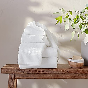 Amazon Aware 100% Organic Cotton Plush Bath Towels - 6-Piece Set, Blush