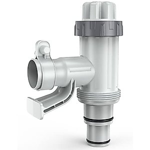 POOLHACKER Pool Plunger Valve Plus for Above Ground Pool- Pool Pipe Holder with Plunger Valve for Pool Parts and Accessories, Shut Off Valve for Above Ground Pool, Replacement for Pool Fittings