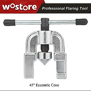 Wostore Flaring Tool Set Tubing Pipe 7 Dies of 3/16-5/8 Inch kit in HVAC for plumbing Copper
