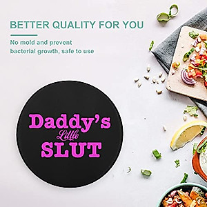 Daddy's Little Slut Cutting Board Tempered Glass Chopping Board for Kitchen Hotel