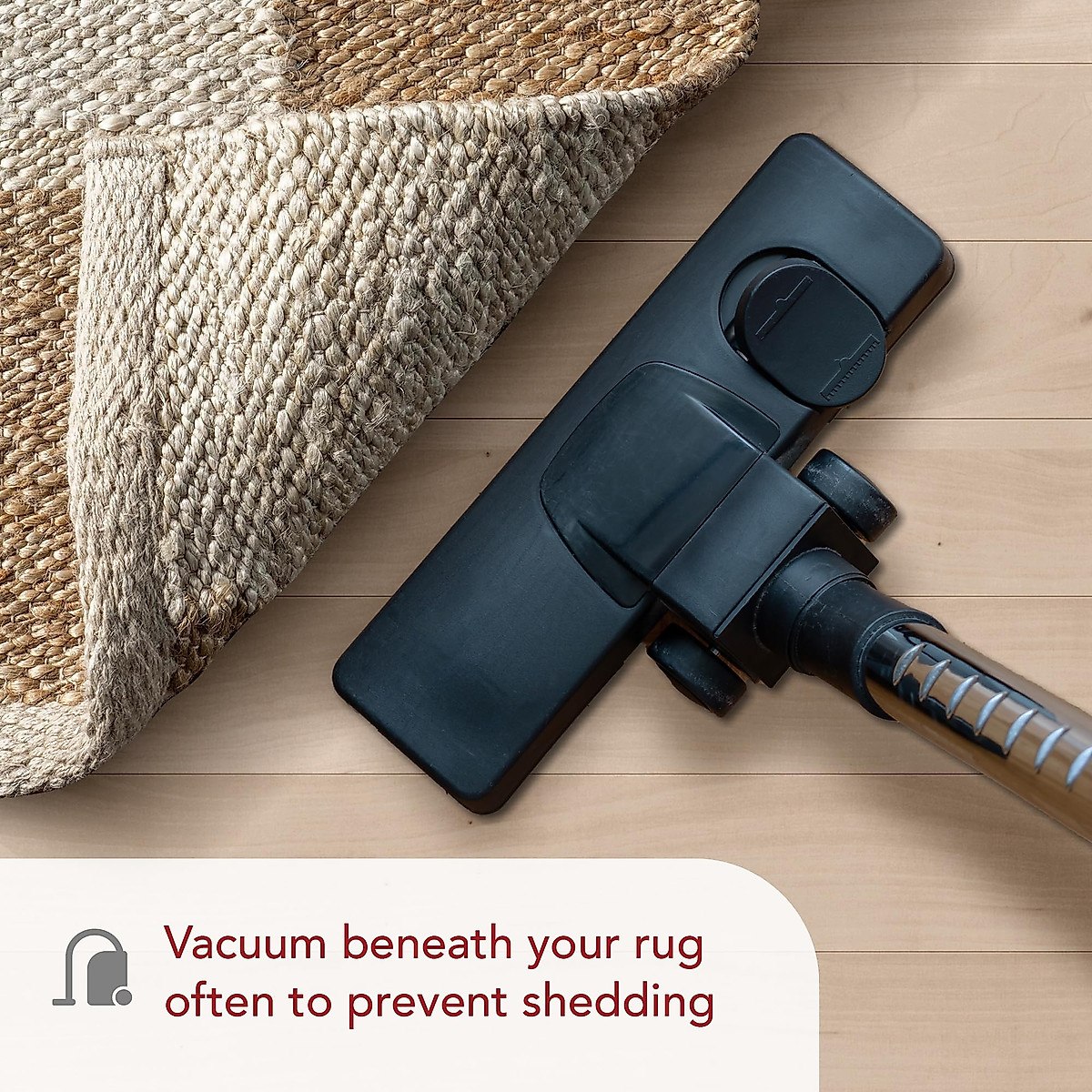 nuLOOM Christana Traditional Checkered Jute Area Rug - 6x9 Jute Area Rug Contemporary/Modern Ivory Rugs for Dining Room Rug Neutral Rug Living Room Rug