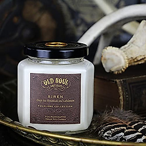 Siren Soy Candle - deep sea botanicals - Folklore Goddess of Greek Mythology - Ocean Lovers Beach Scent 9oz