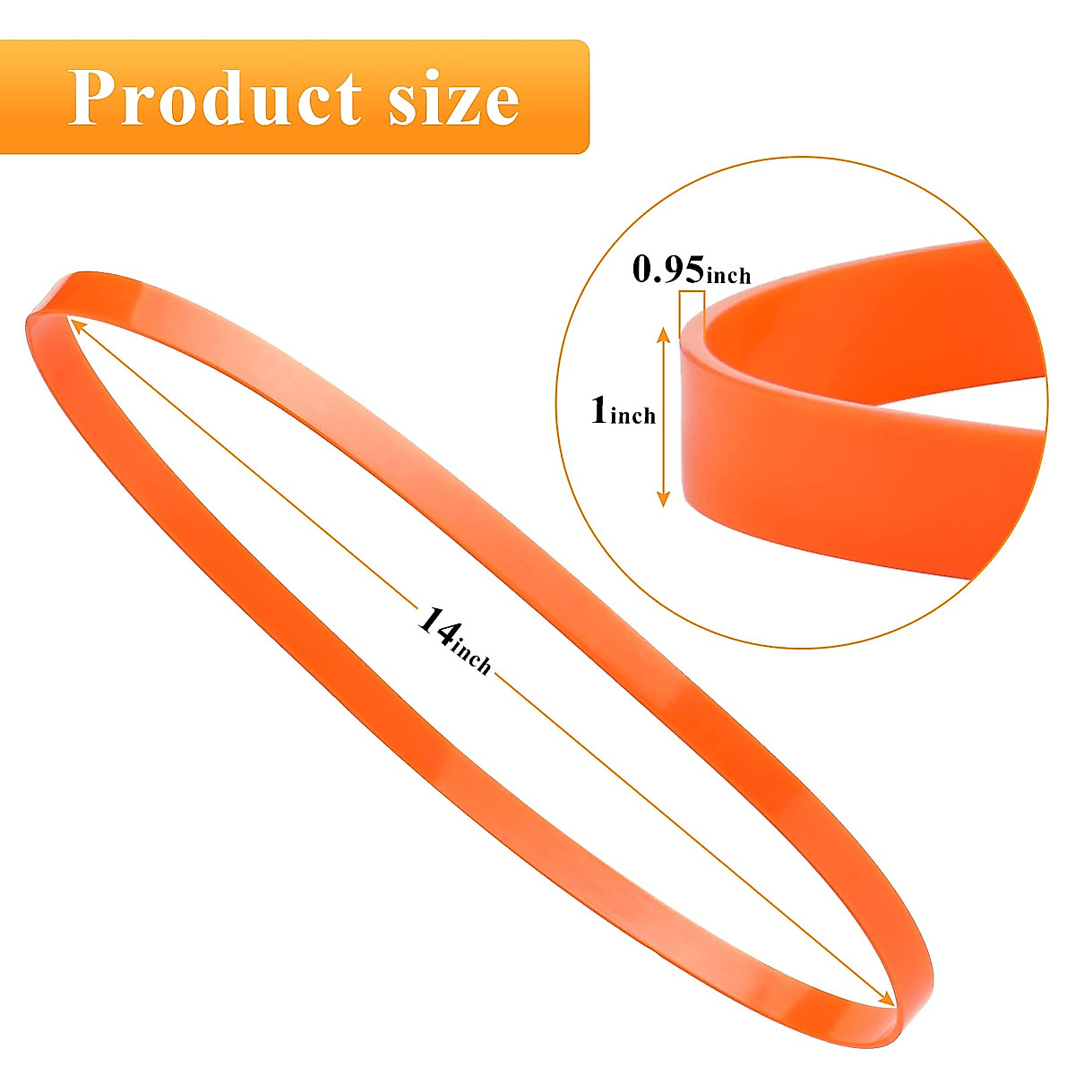Urethane Band Saw 28-276 14" Band Saw Tires No Adhesive Needed Compatible with Craftsman Delta Band Saws - 2 Pack