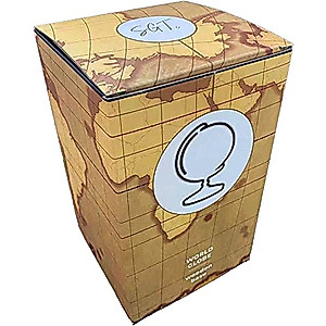 SGT Traditional Decorative Wooden base 2021 Updated World Globe Educational Geography Office Wedding School Gift 9 inches tall 5 inches wide