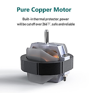 Allvent Exhaust Fan 4" Home Ventilation Fan Window and Wall Mount Vent Fan for Kitchen Bathroom Workshop Garage (110v/12W/White)