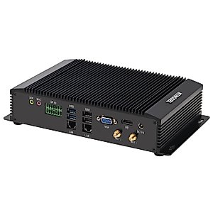 KINGDEL i5 8th Gen. CPU Desktop Computer, Office Computer with 8GB RAM, 128GB SSD, 6xCOM, 4xUSB 3.0, 4xUSB 2.0, 2xLAN, GPIO, HD Port, VGA, Fanless